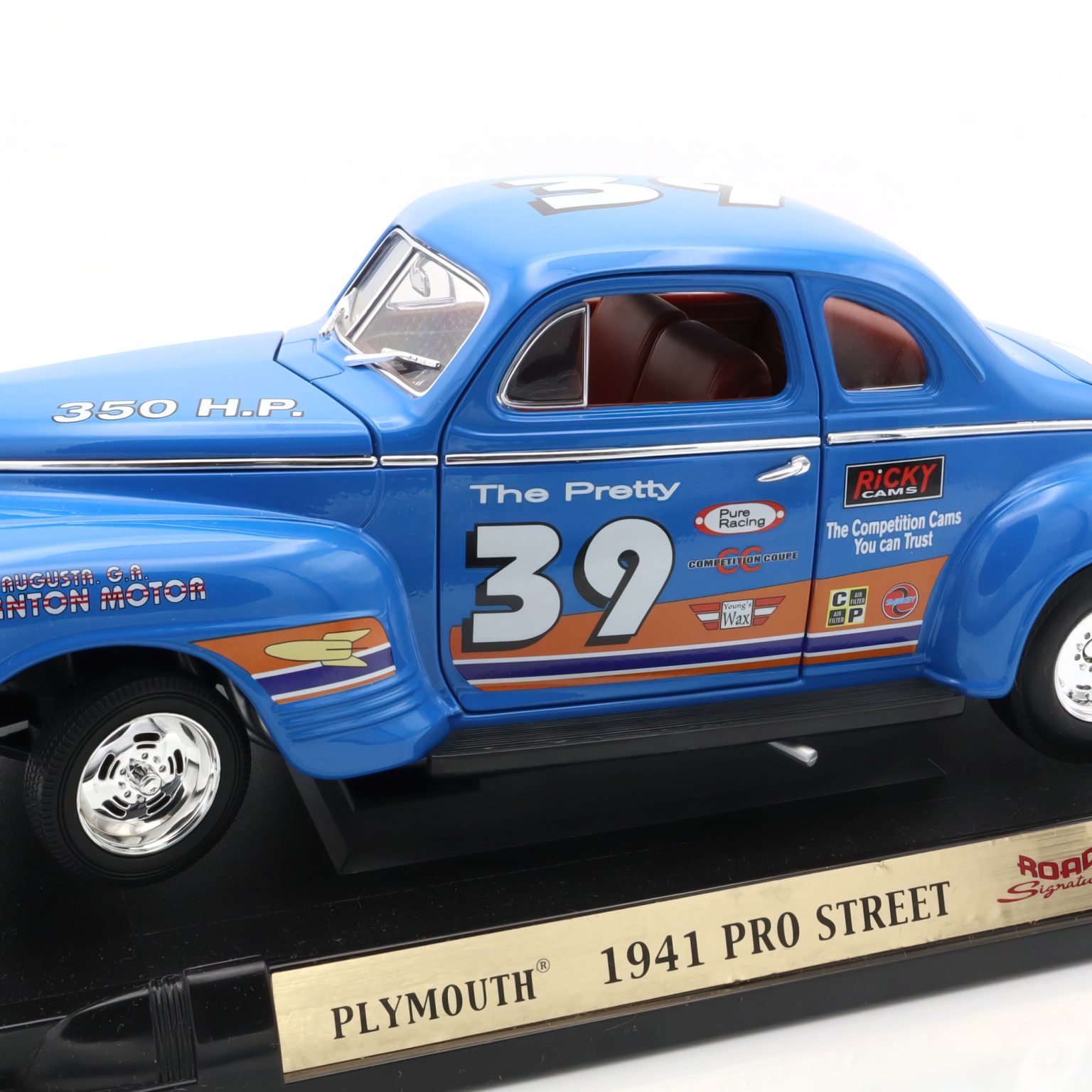 1941 Plymouth Pro Street Road Signature 1 To 18 Diecast Model Car ...
